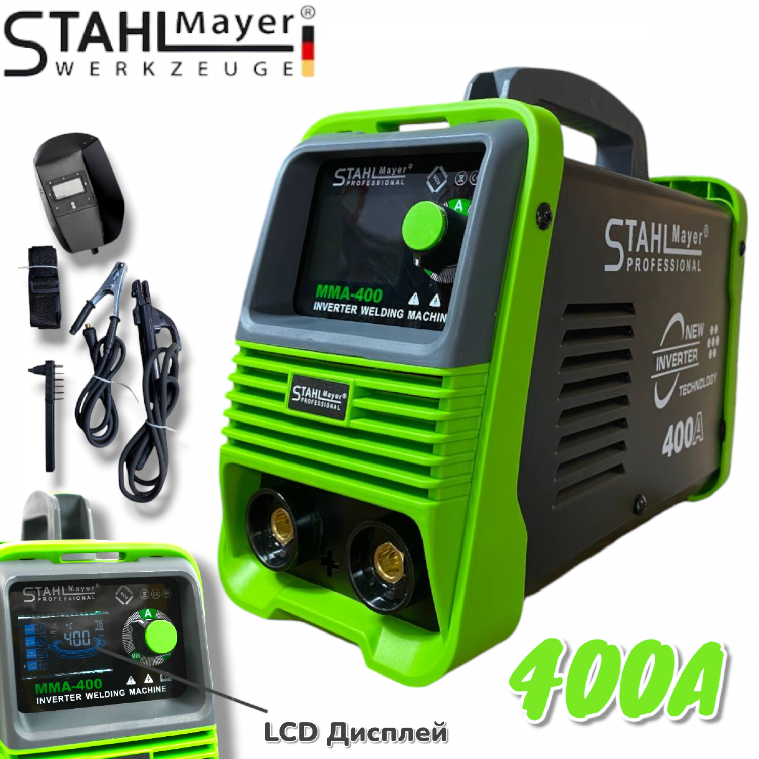 APARAT DE SUDURA CU INVERTOR ELECTRIC 400A STAHLMAYER LCD DISPLAY new 2025